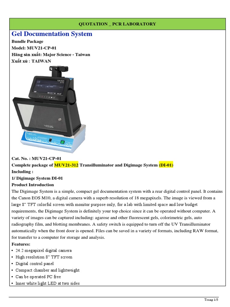 PCR Related Equipments | PDF | Ultraviolet | Pixel