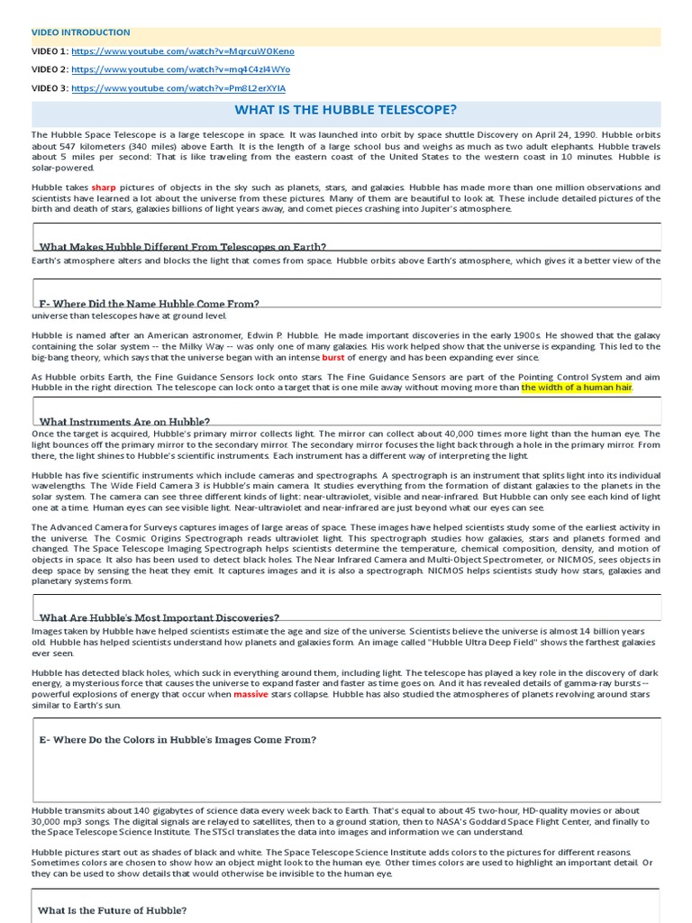 Session 12 - Reading Exercise | PDF | Hubble Space Telescope | Milky Way