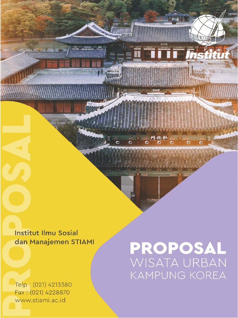 Proposal Wisata Urban Kampung Korea STIAMI | PDF