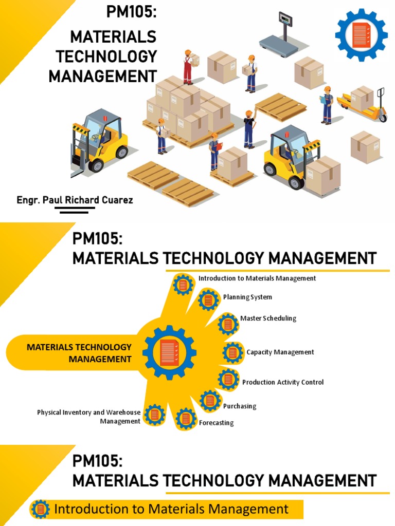PM105 Module 1 | PDF | Supply Chain | Inventory