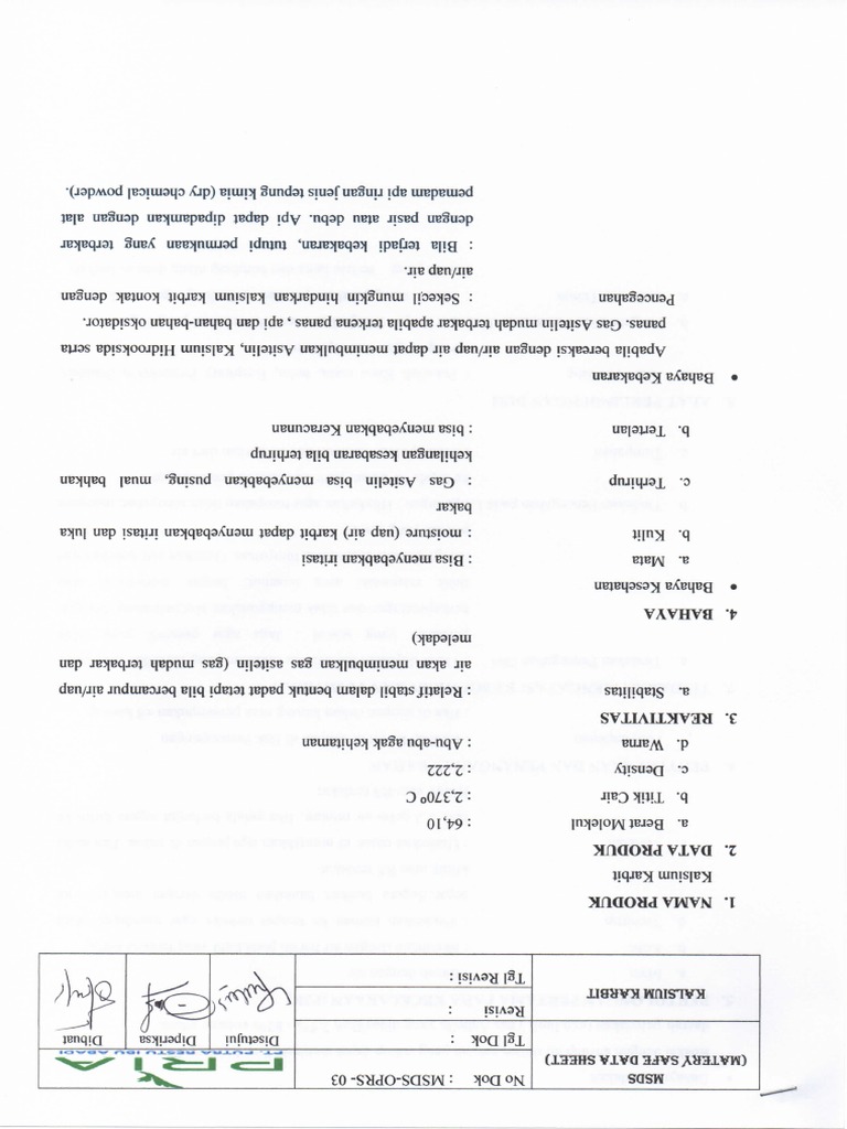 03 Kalsium Karbit | PDF