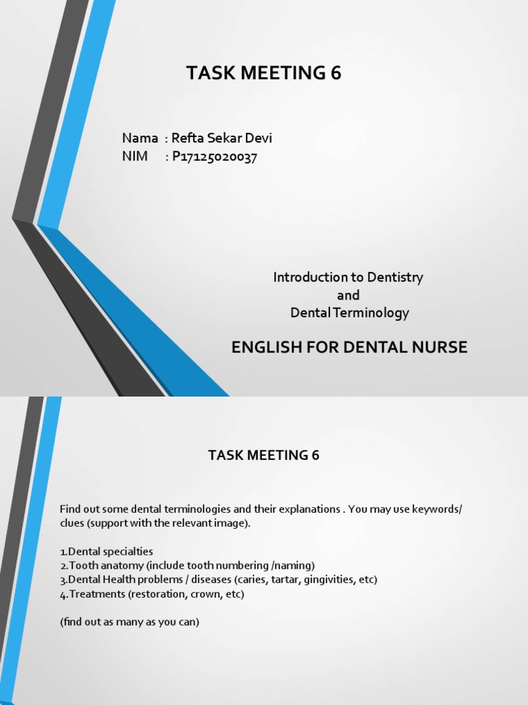 Dental Terminology | PDF | Human Tooth | Dentistry