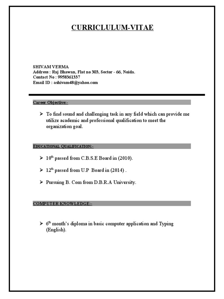 SHivam Resume | PDF