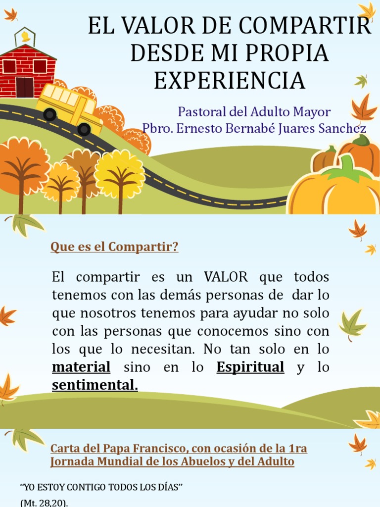 El Valor de Compartir Desde Mi Propia Experiencia 2da Propuesta | PDF