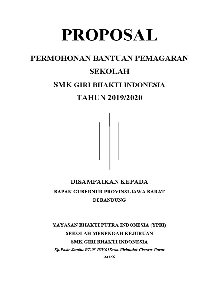 Proposal SMK | PDF | Karier & Perkembangan | Ilmu Sosial