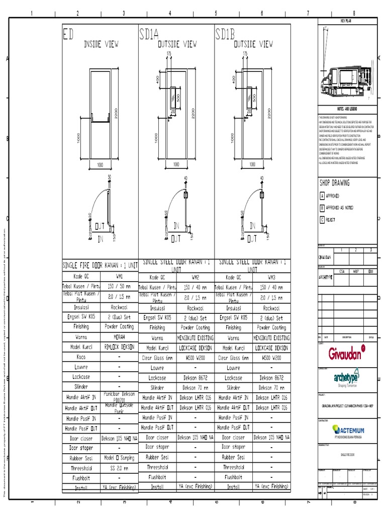 Shop Drawing: Key Plan | PDF | Engineering | Building Technology