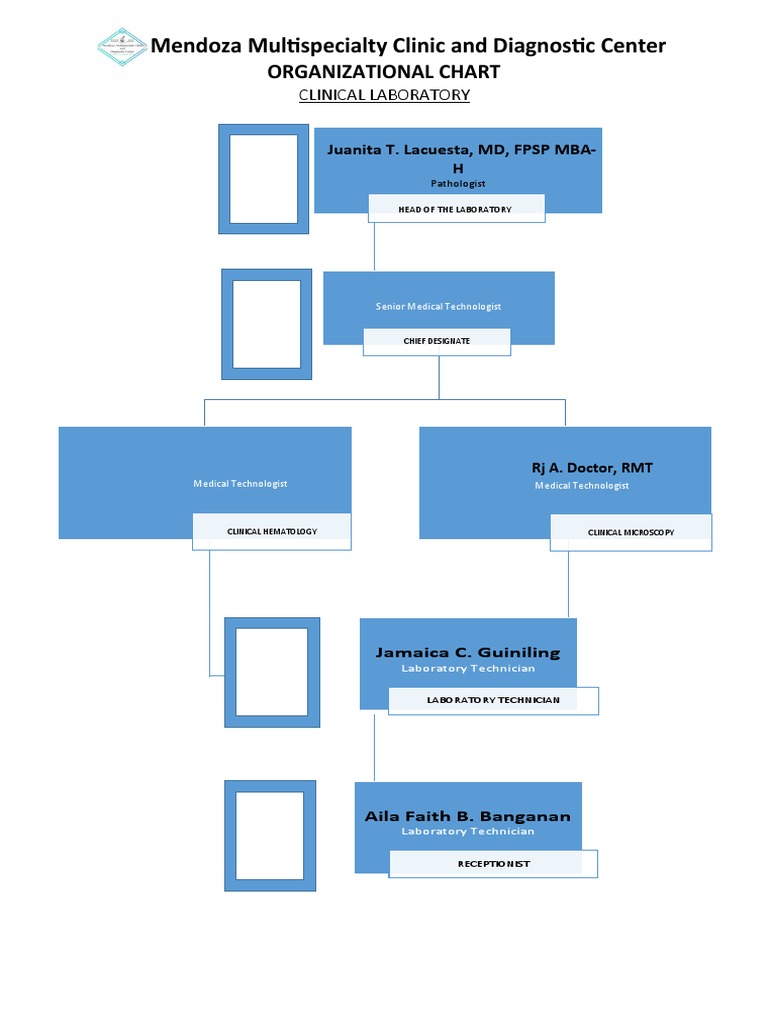 Mendoza Clinic Lab Organizational Chart | PDF | Science & Mathematics