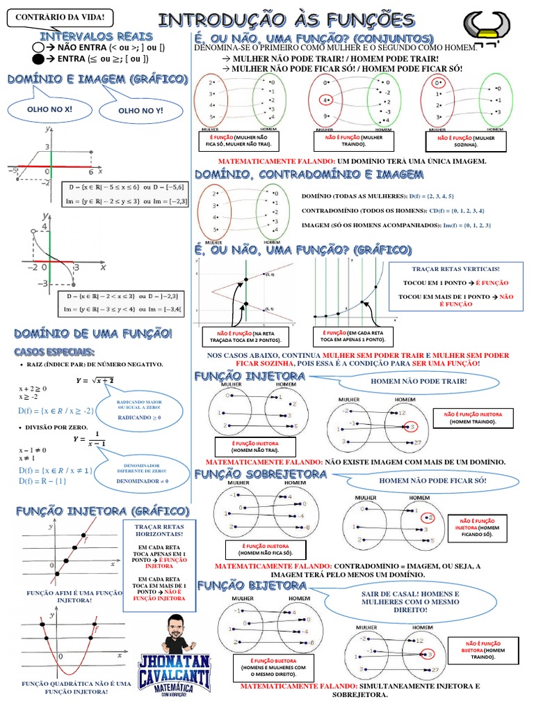 Resumo - Introdução Às Funções | PDF | Função (Matemática) | Domínio de ...
