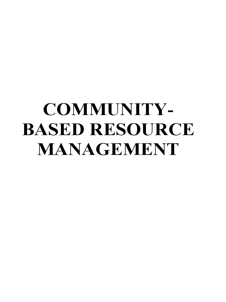 Community Based Forest Management Policies Pdf Board Of Directors