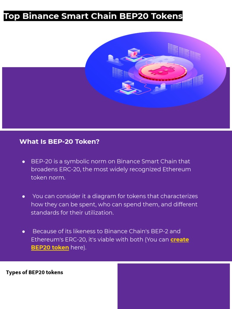 Binance Smart Chain BEP20 Tokens - BEP20 Token Generator | PDF