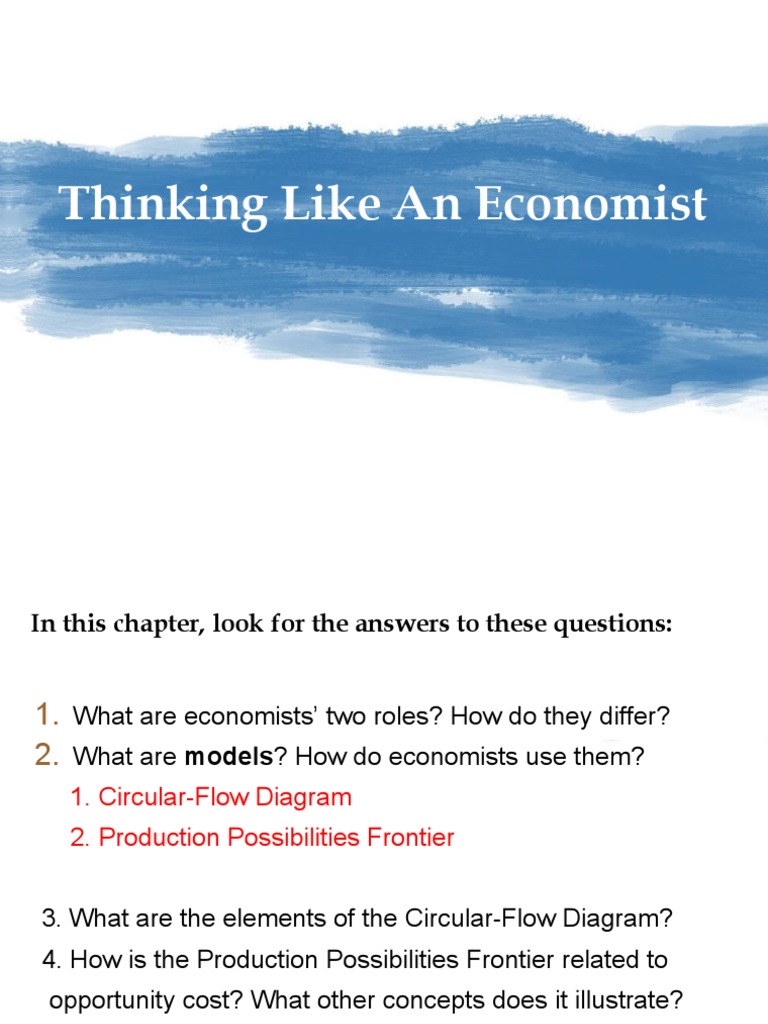 Understanding Economic Models and Concepts | PDF | Economics | Economies