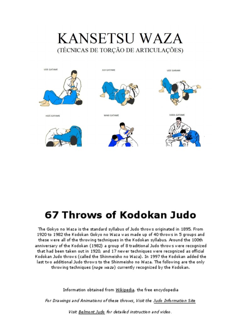 Throws of Kodokan Judo | PDF | Japanese Martial Arts | Mixed Martial Arts