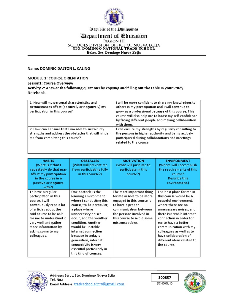 SHS-Group 1-MODULE-1-LESSON-1-ACTIVITY-2-CALING | PDF | Internet ... SHS-Group 1-MODULE-1-LESSON-1-ACTIVITY-2-CALING | PDF | Internet ...