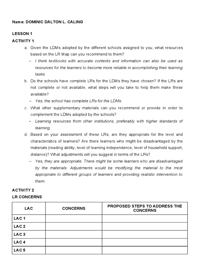 SHS Group 1 Module 3B CALING | PDF | Learning | Teachers