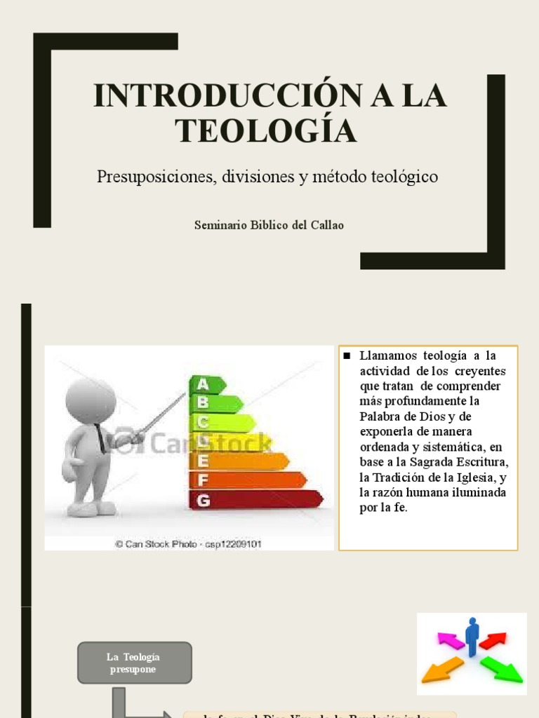La naturaleza y propósito de la teología según su estudio introductorio ...