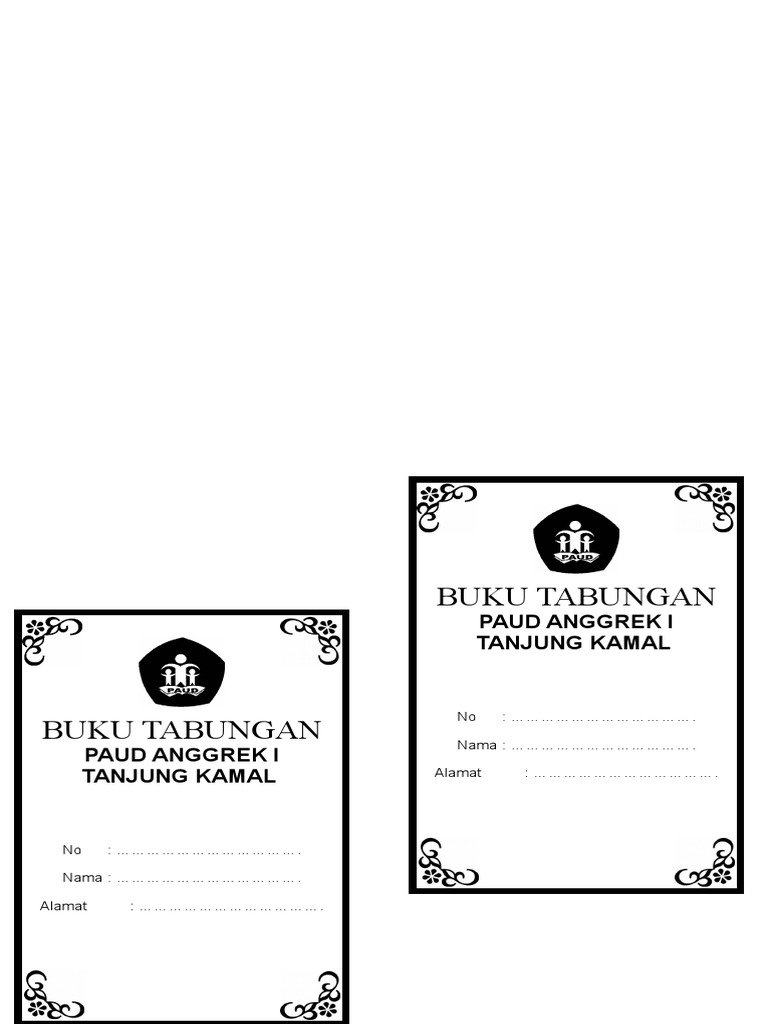 Cover Buku Tabungan | PDF