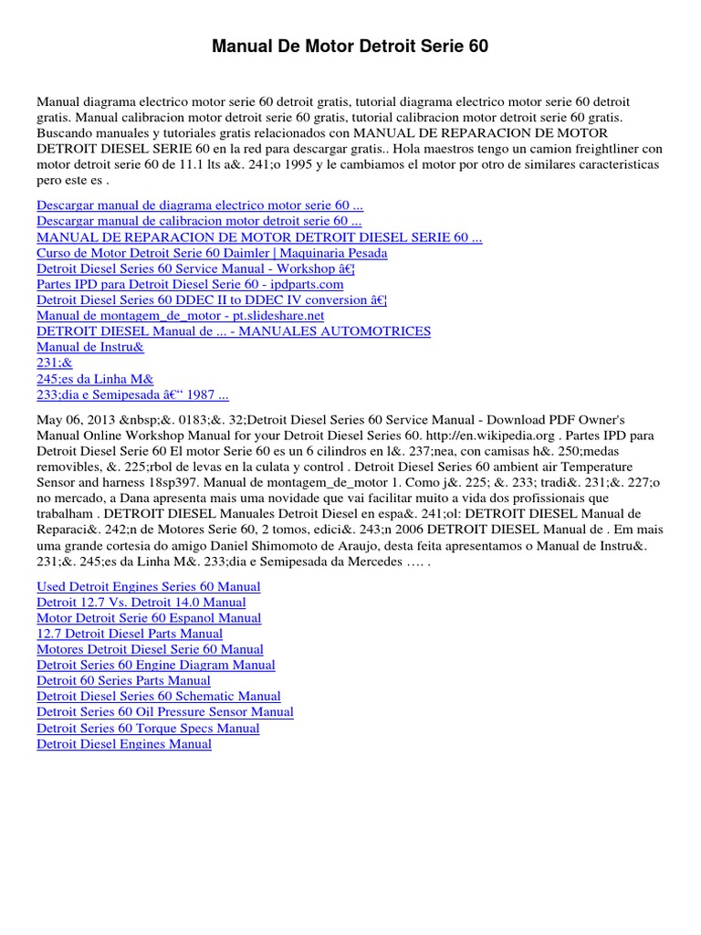 Manual de Motor | PDF | Máquinas | Partes de vehículo