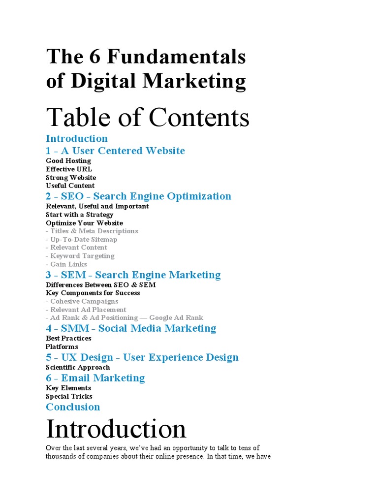 Fundamentals of Digital Marketing | PDF | Search Engine Marketing ...