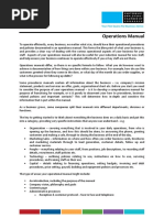 Operations Manual Template Overview | PDF