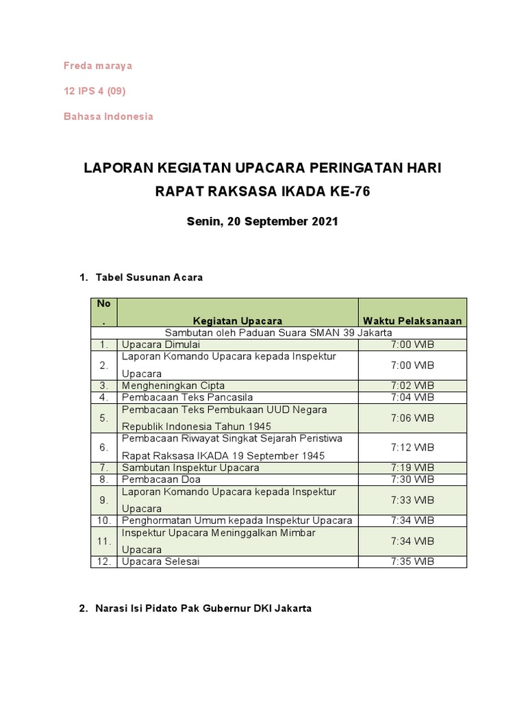 Peringatan Rapat Raksasa IKADA 76 | PDF | Perjalanan | Agama ...