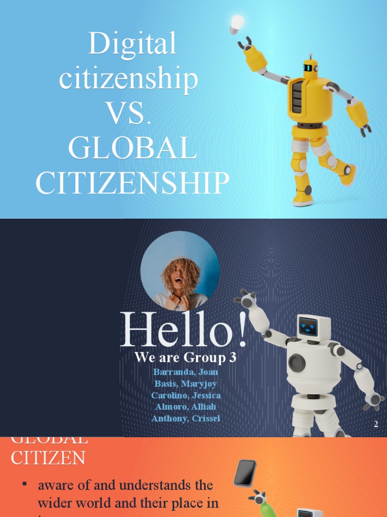 Digital Citizenship Vs Global Citizenship | PDF | Cyberbullying | Literacy
