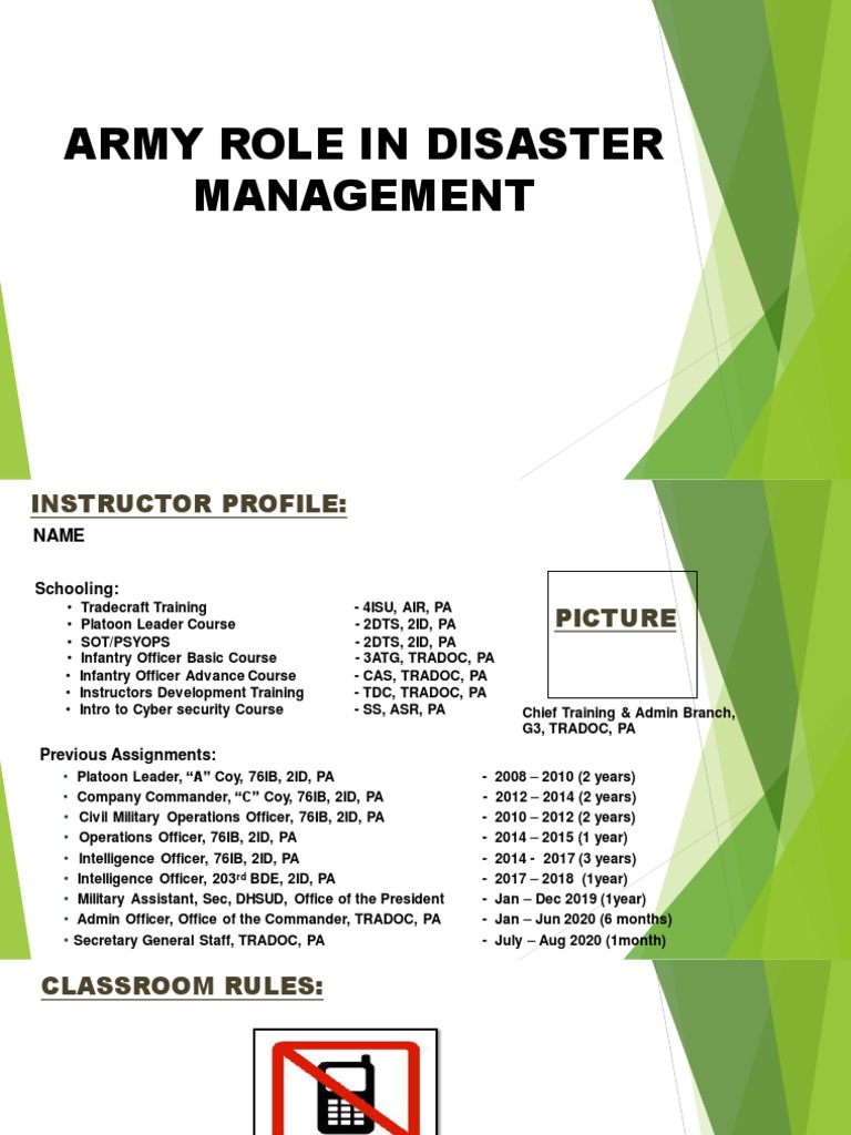 Army Role in Disaster Management | PDF | Hazards | Volcano