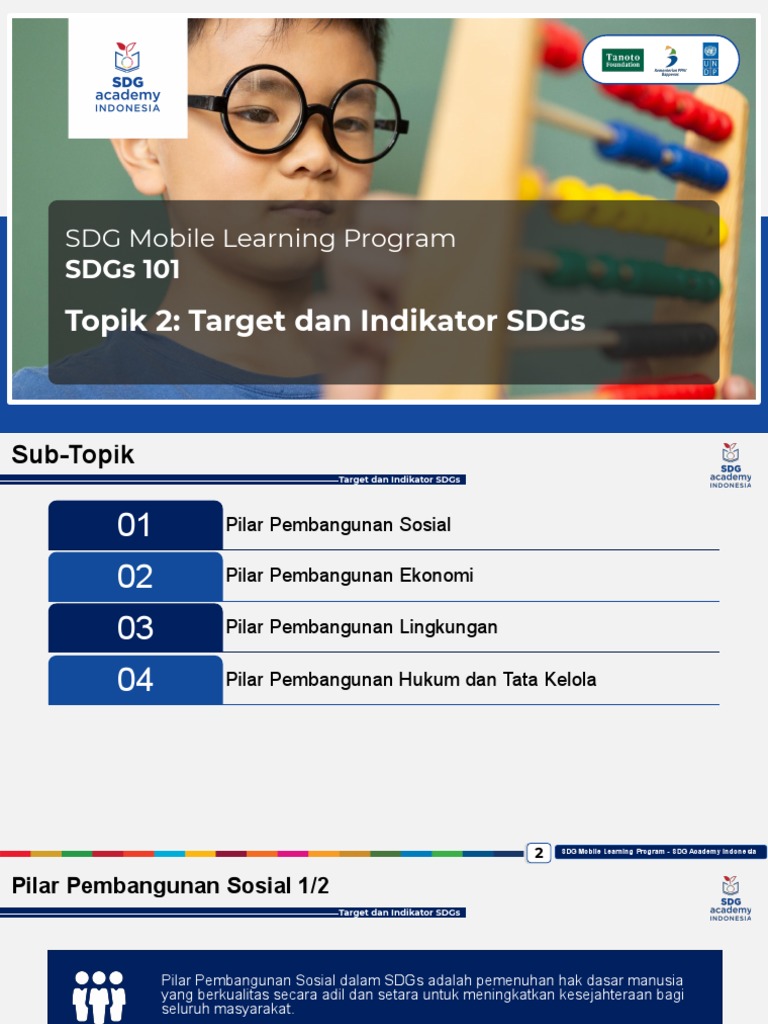 Pilar Pembangunan Sosial SDGs | PDF