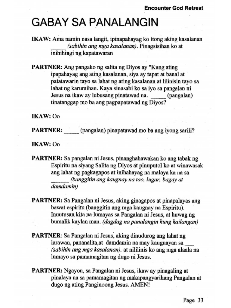 PRAYER-Guide Tagalog Cebuano | PDF