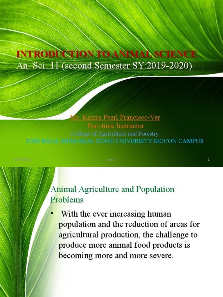 Overview of Animal Agriculture Issues | PDF | Wellness | Science ...