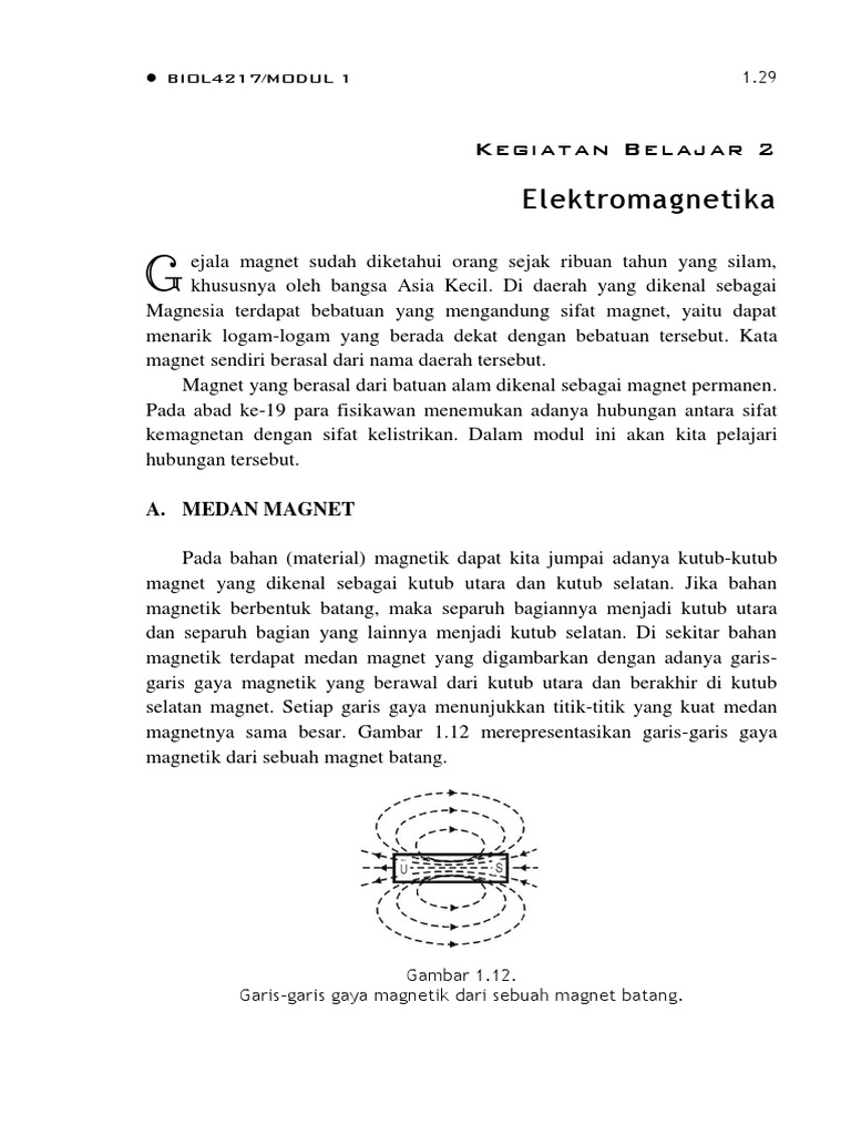 Materi 2 Magnet Listrik | PDF | Metode & Bahan Ajar | Teknologi & Rekayasa