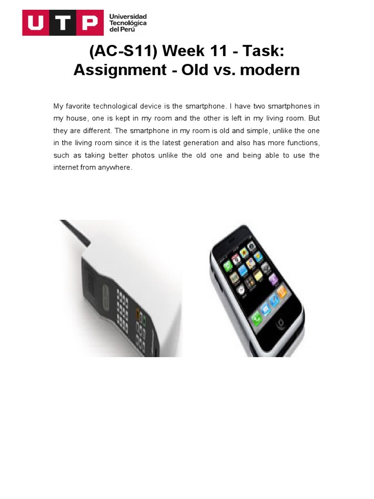 (AC-S11) Week 11 - Task Assignment - Old Vs Modern | PDF