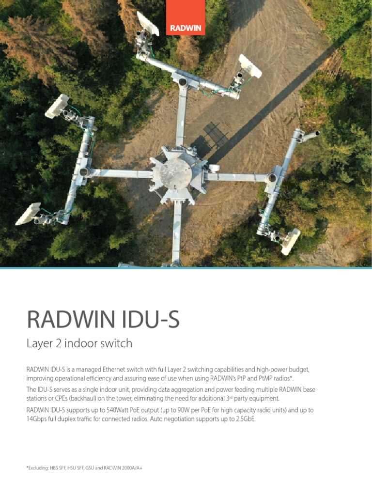 IDU S Brochure ENG W | PDF | Network Switch | Information And ...