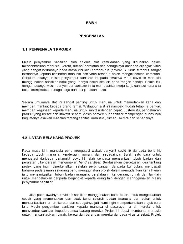 Pta 1 Muhammad Afiq Bab 1 | PDF