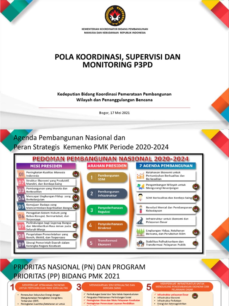 Paparan Pola Koordinasi P3PD-Kemenko PMK | PDF