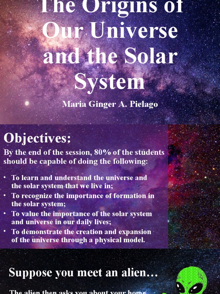 Universe and Solar System Origins | PDF | Universe | Solar System