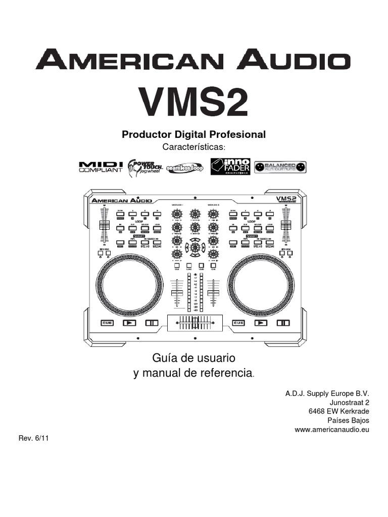 Manual American Audio Vms2 | PDF | Enchufes y tomas de corriente ...
