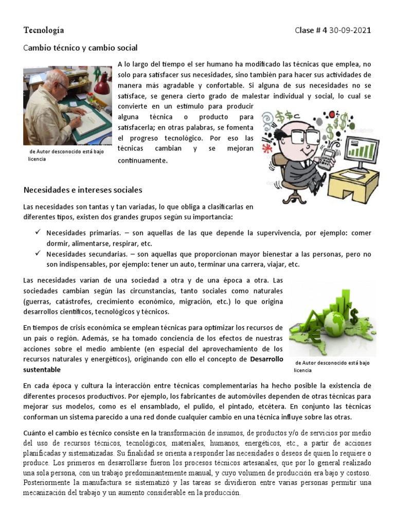 Cambio Técnico y Social en la Tecnología | PDF | Sociedad | Economias