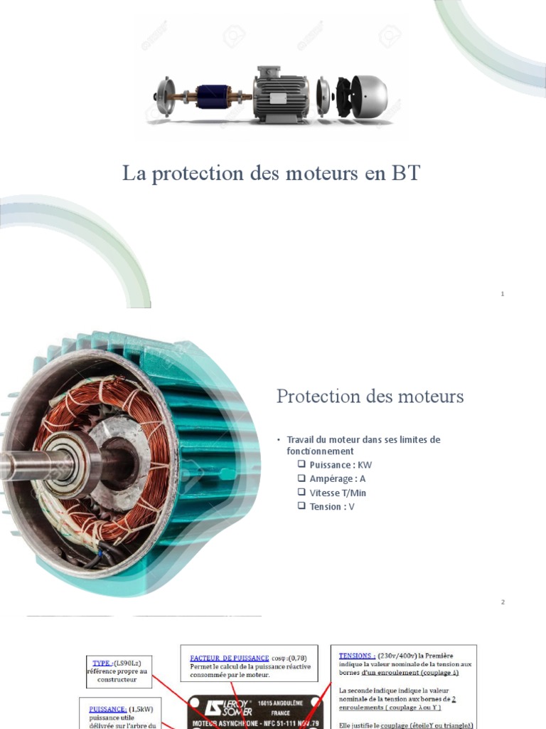 La Protection Des Moteur en BT | PDF | Biens manufacturés | Composants ...