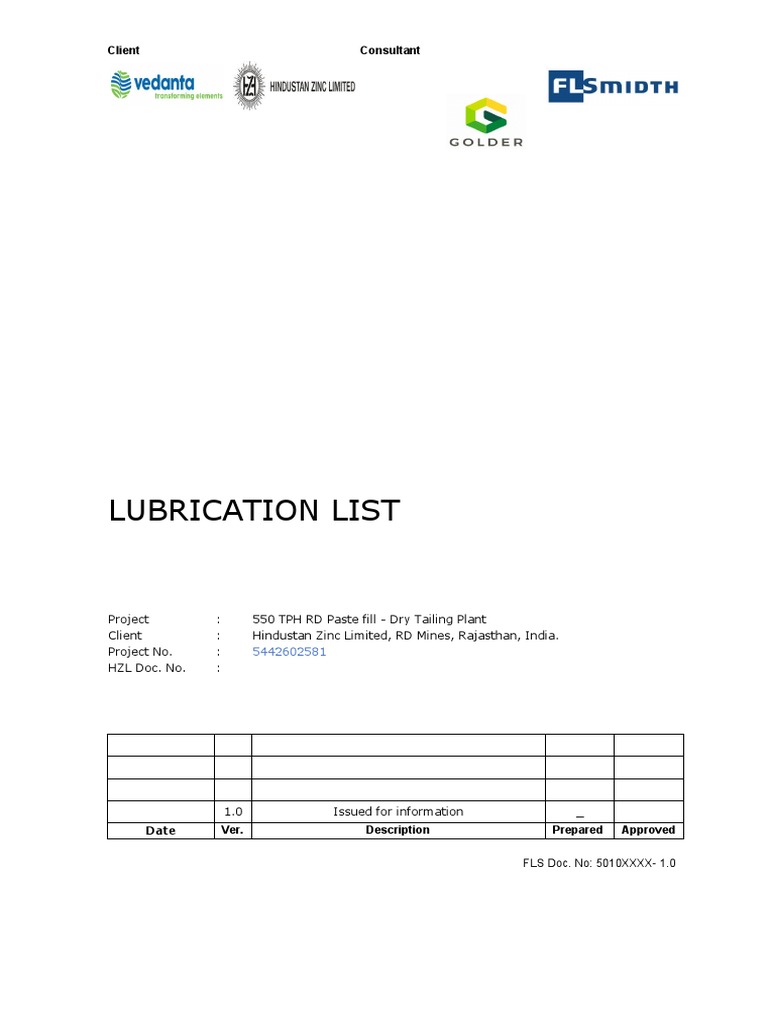 Lubrication List: Client Consultant | PDF | Soft Matter | Surface Science