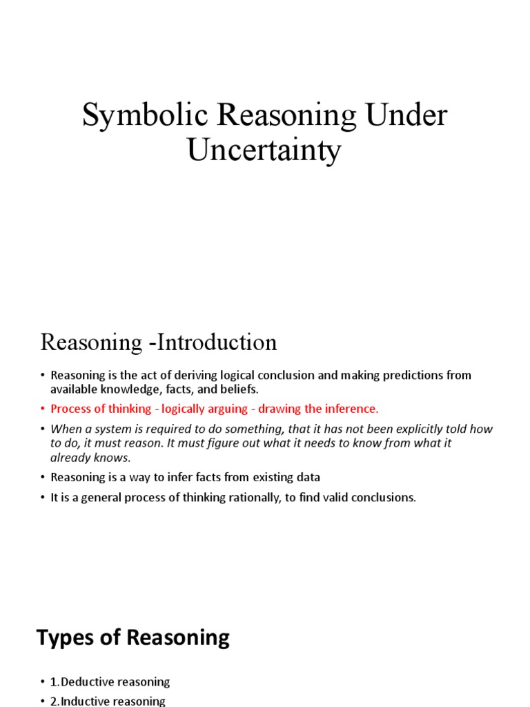 23-24 Symbolic Reasoning Under Uncertainty | PDF | Deductive Reasoning ... 23-24 Symbolic Reasoning Under Uncertainty | PDF | Deductive Reasoning ...