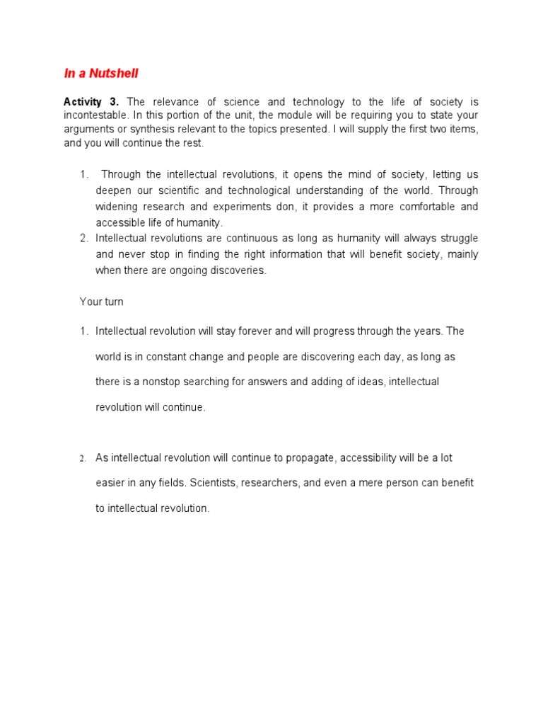 In A Nutshell Activity 2 Ge5 Pdf