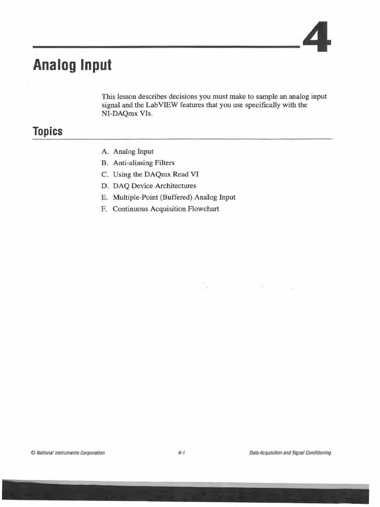 Appendix 2-DAQ Sampling and Aliasing - 01 | PDF | Sampling (Signal Processing) | Analog To ...