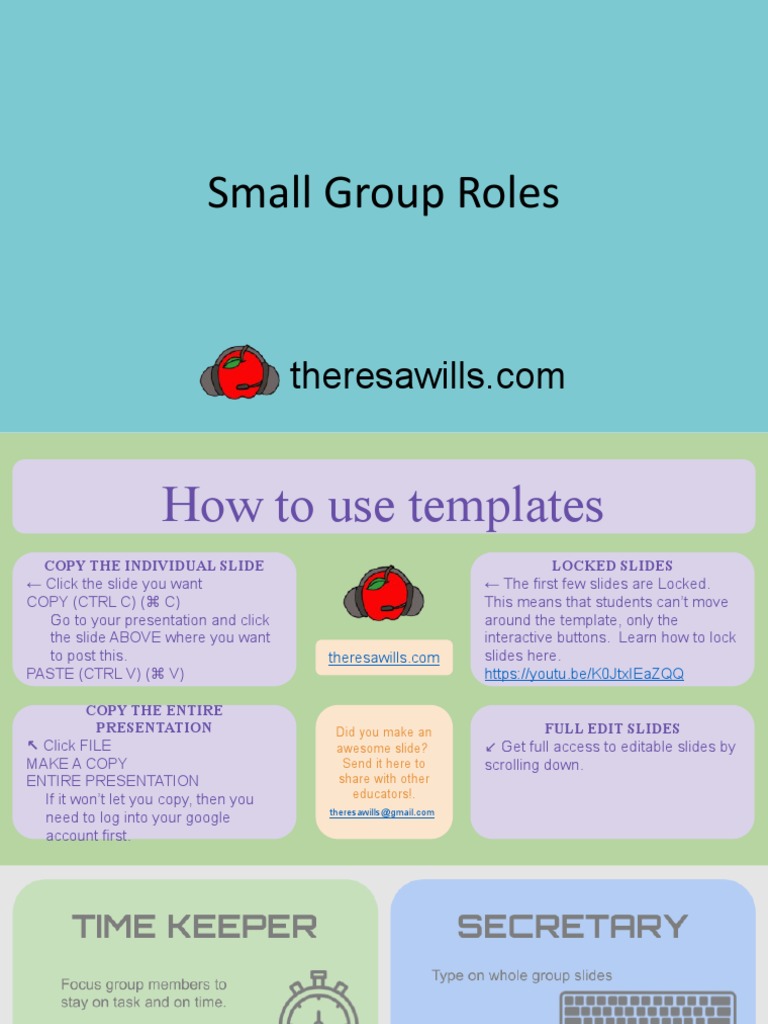 Small Group Roles | PDF
