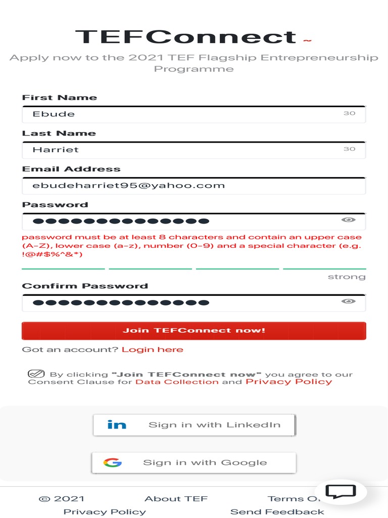 Tefconnect Tefconnect: Apply Now To The 2021 Tef Flagship ...
