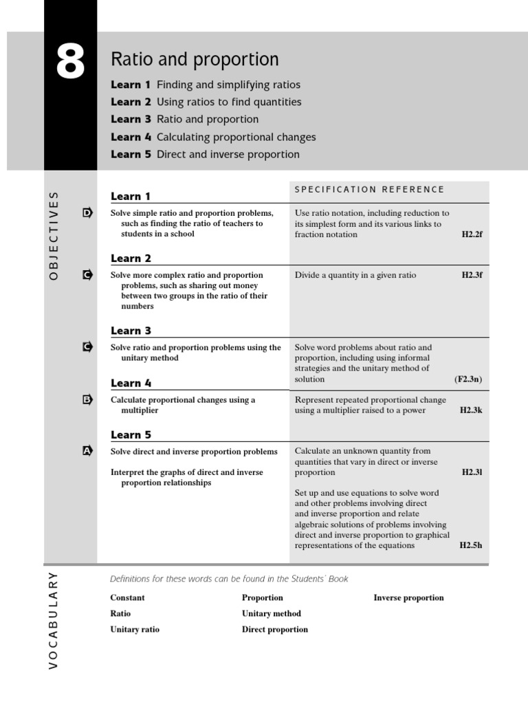 Understanding Ratios and Proportions | PDF | Ratio | Percentage