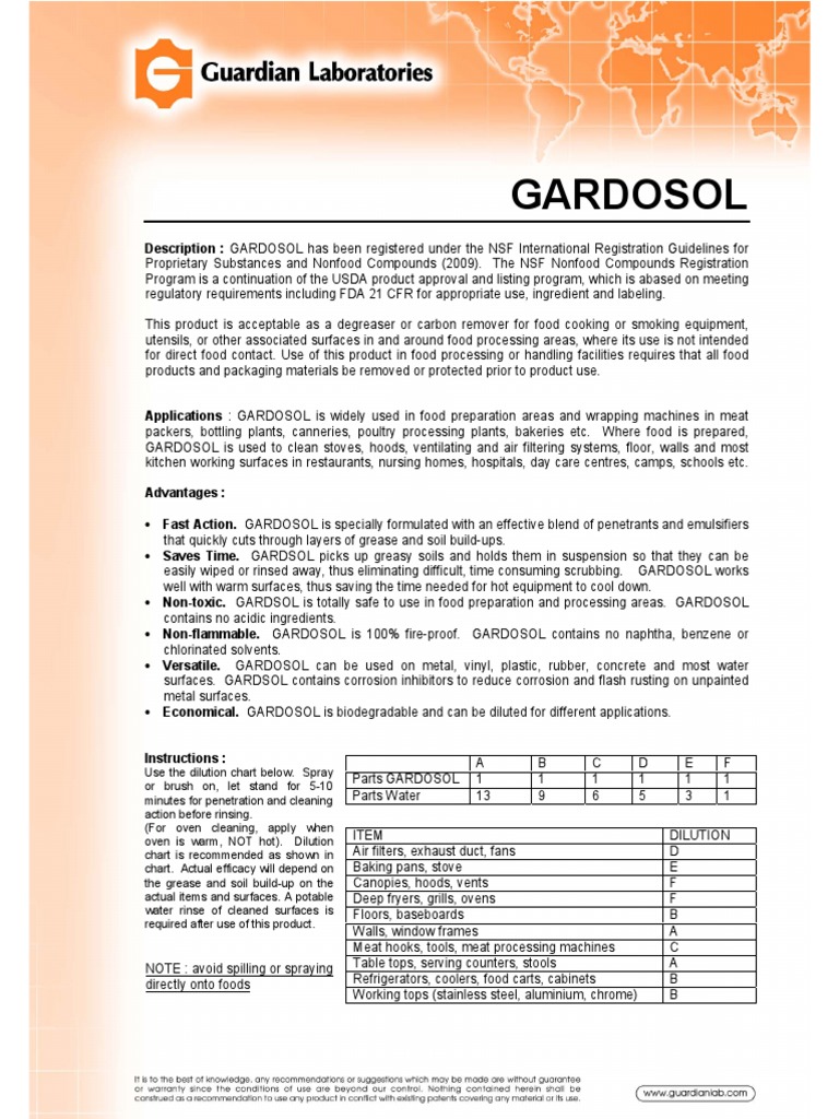 Brosur Gardosol | PDF | Foods | Water