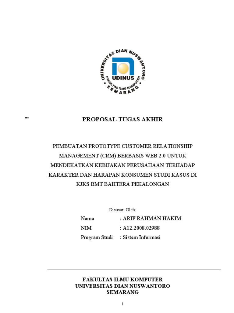 Prototype CRM Web 2.0 Ekonomis | PDF | Bisnis | Pengelolaan Keuangan & Uang