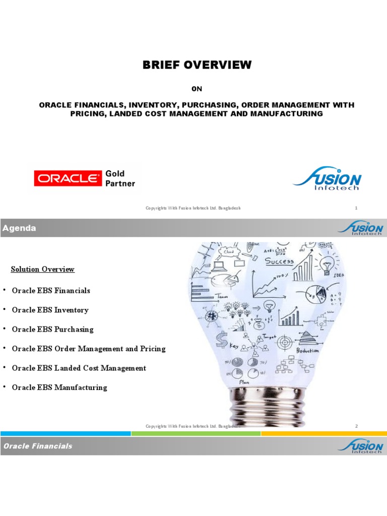Oracle Basic Modules Overview | PDF | Procurement | Inventory