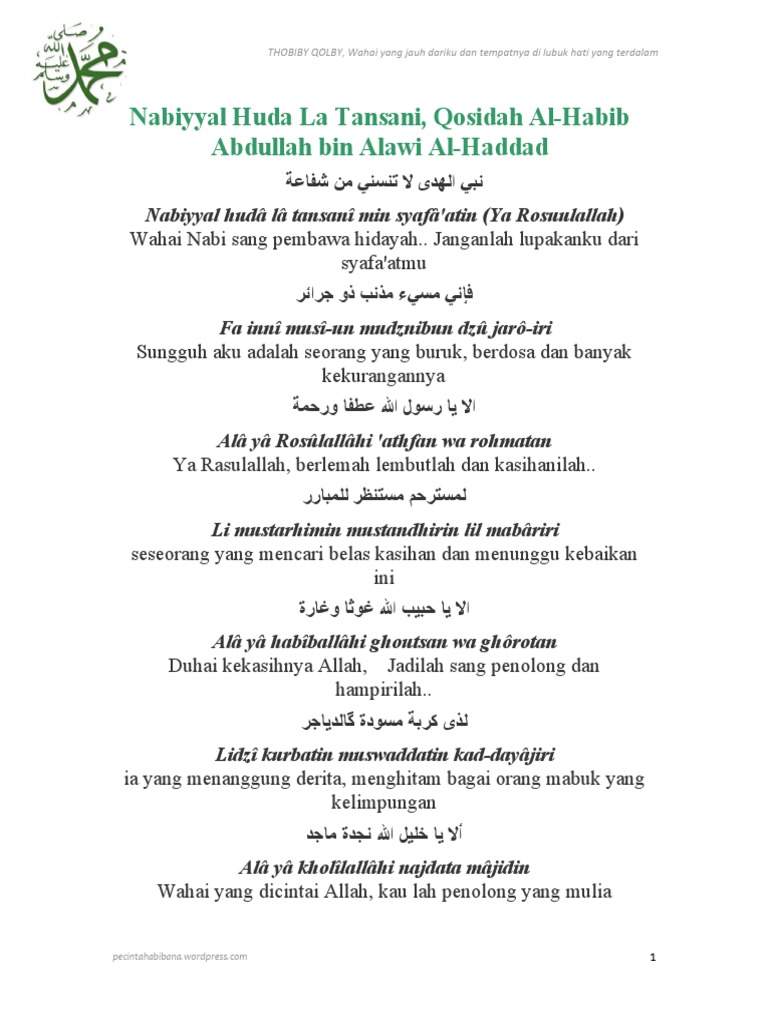 143 Nabiyyal Huda La Tansani | PDF