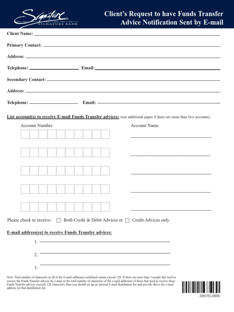 Email Funds Transfer Notification Request | PDF | Password | Banks